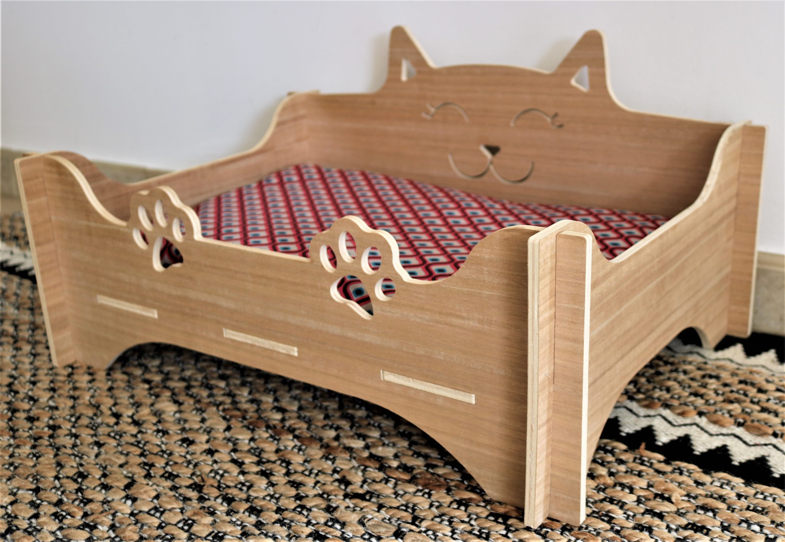 Lit "Chat" • Côté Kube • en contreplaqué, design et spacieux